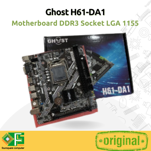 Jual Motherboard Ghost H61-DA1 Mobo Intel Socket LGA 1155 | Shopee Indonesia