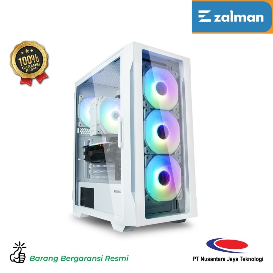 Jual Zalman Casing PC i3 Neo TG White ATX Mid-Tower Gaming Case ...