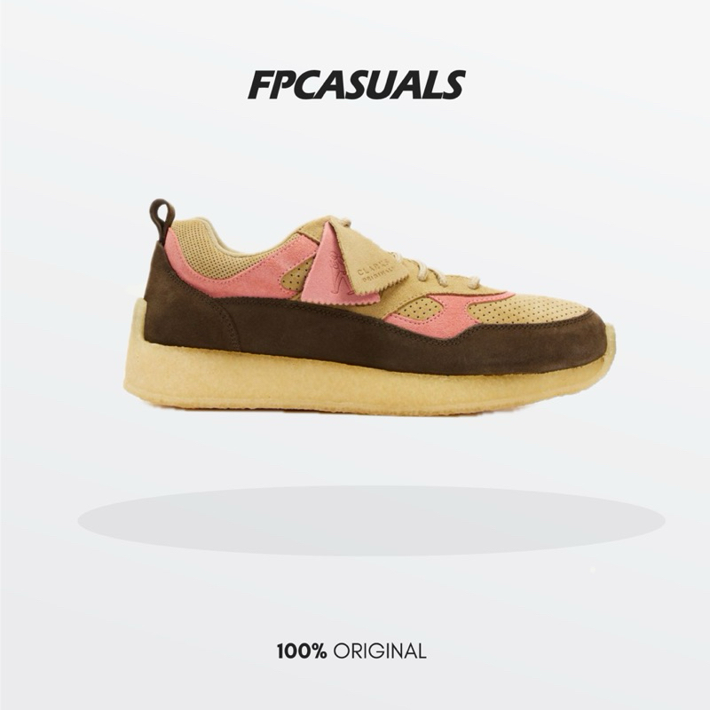 Jual Clarks Lockhill x Kith Ronnie Fieg White Dark Brown Combi BNIB ...