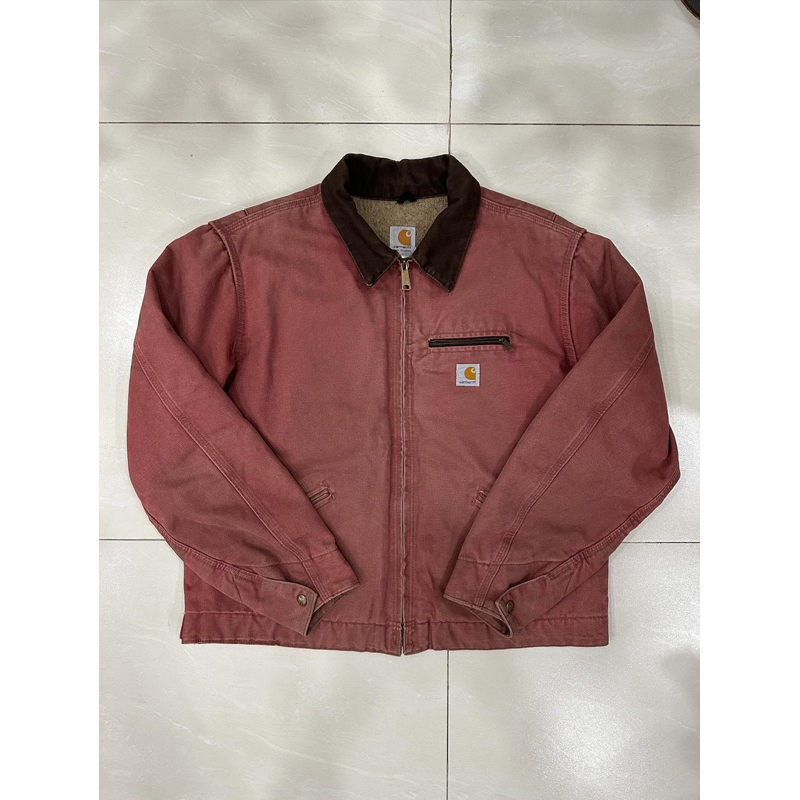 Jual Carhartt Detroit j97 VRS Jacket ( Salmon ) | Shopee Indonesia