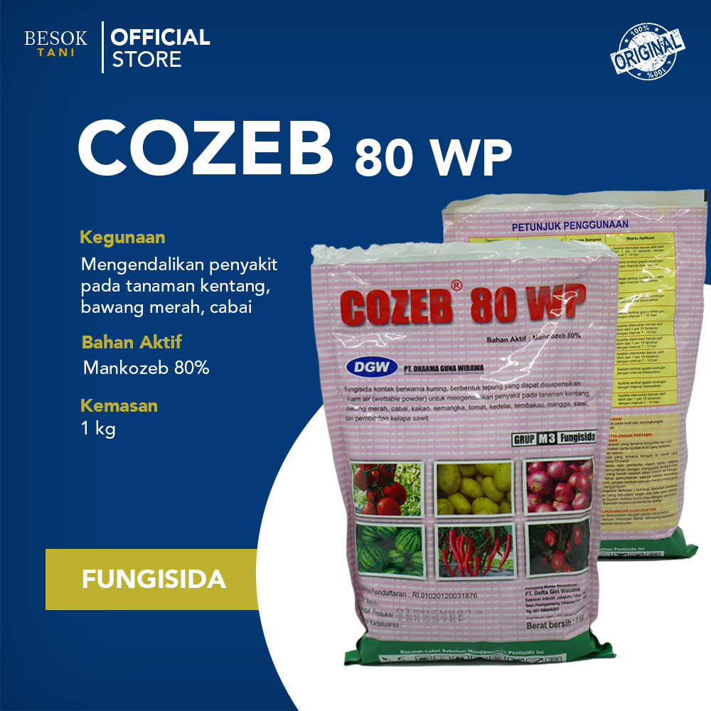 Jual COZEB 80 WP 1 kg I Fungisida I Pengendali Bercak Daun I DGW ...