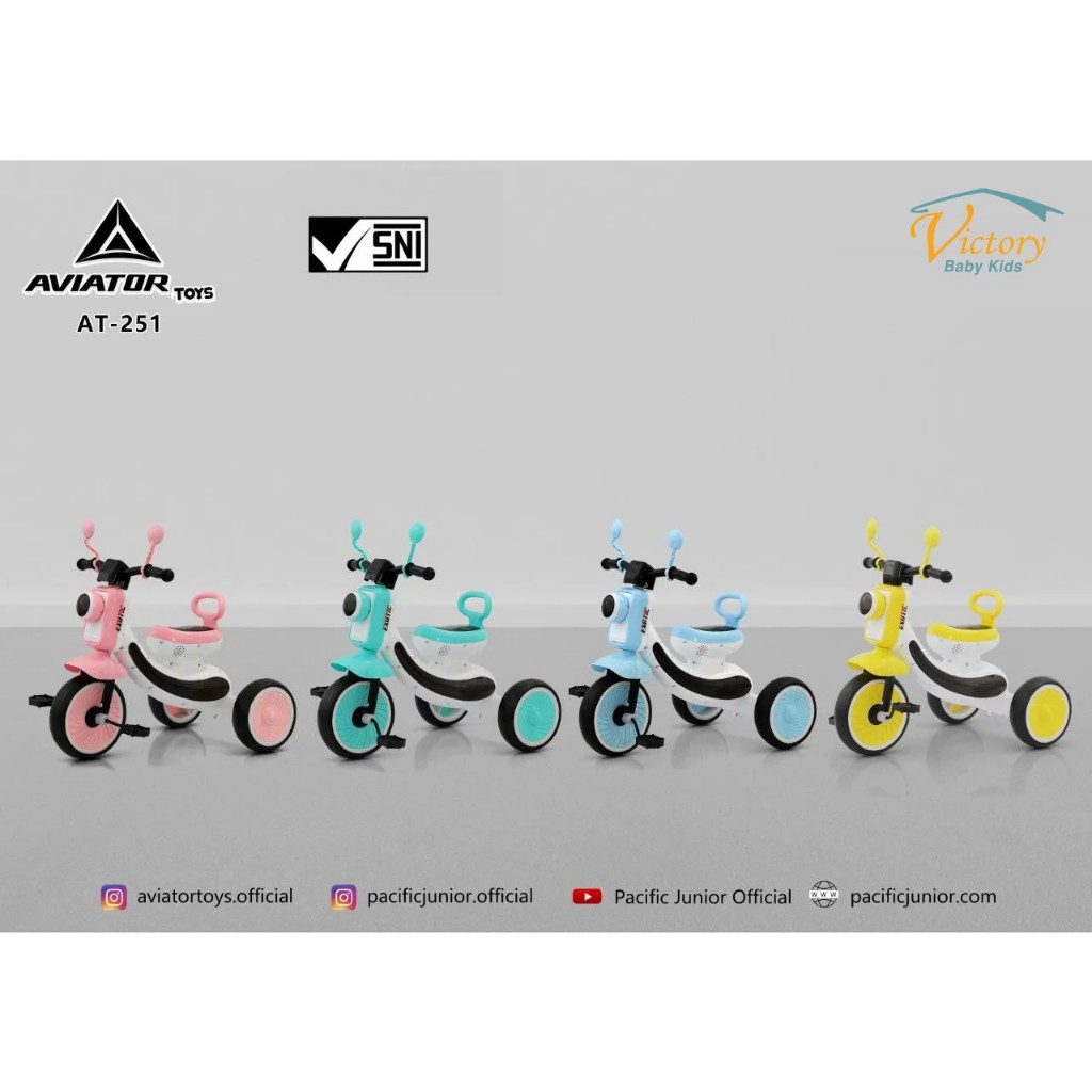 Jual Pacific Aviator Tricycle AT-251 - Sepeda Roda Tiga | Shopee Indonesia