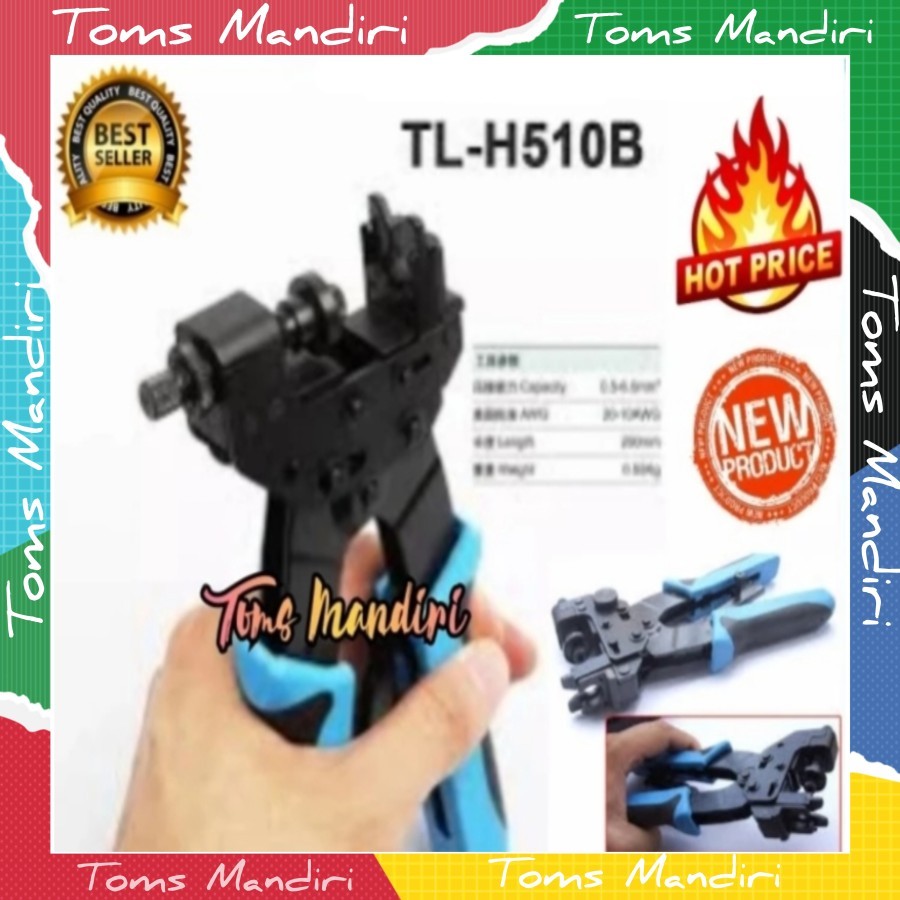 Jual Tang Crimping Compression Bnc F,Bnc,Rca,Rg59,Rg6,F Type TL-H510B ...
