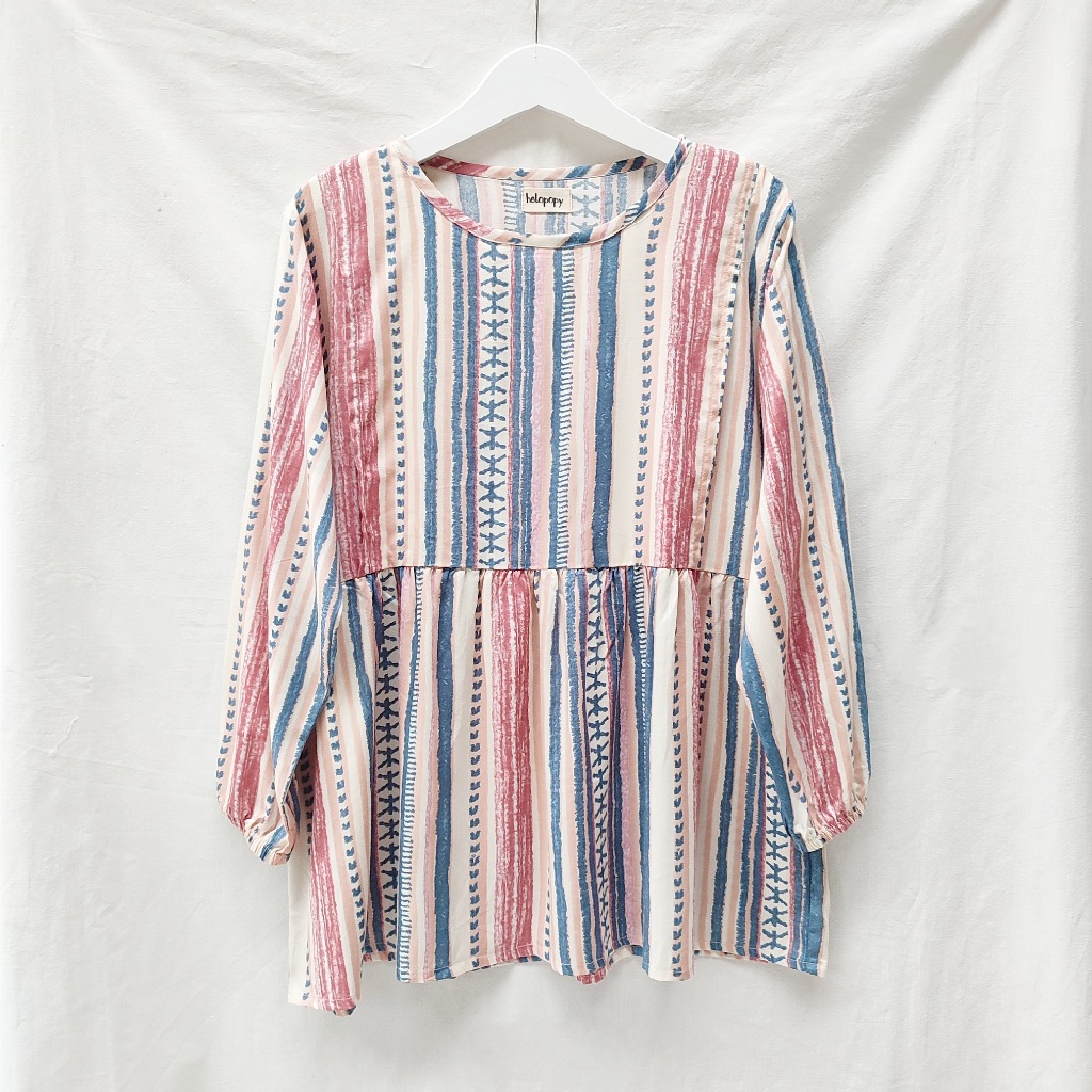 Jual Baju Menyusui Blouse Atasan Hamil Busui Bukaan Samping Kanan Kiri ...