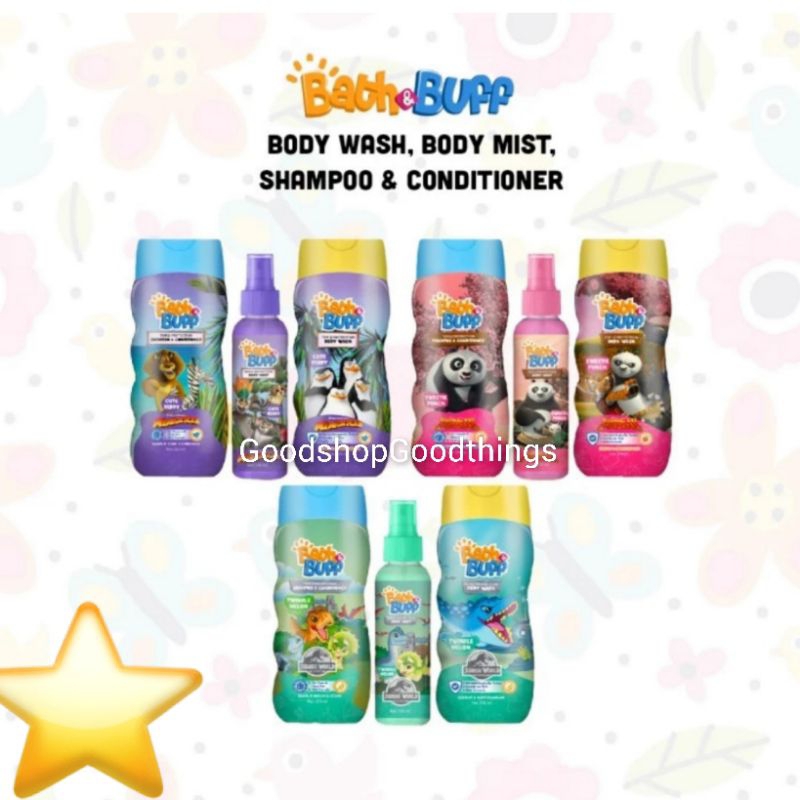 Jual Bath & Buff Shampoo And Conditioner 200ml / Bath & Buff Body Wash ...