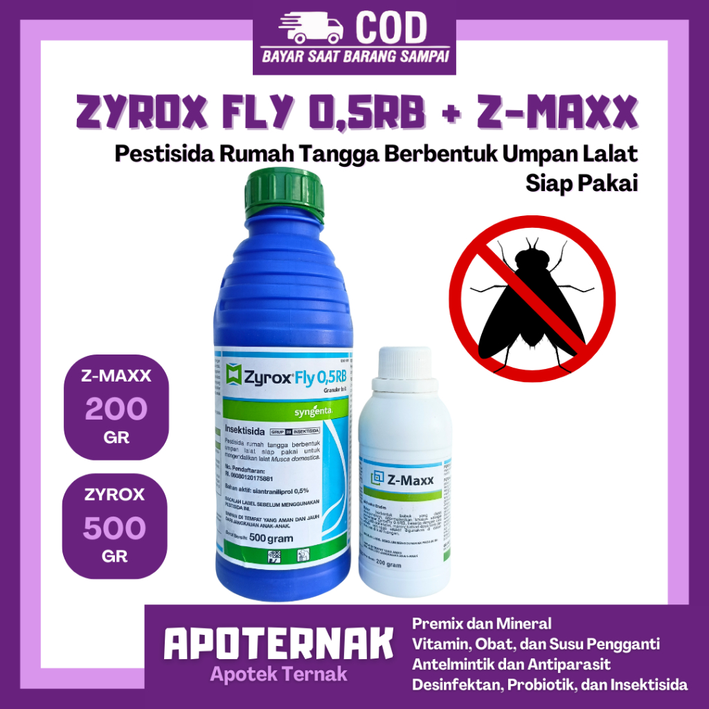 Jual ZYROX FLY 500 GRAM - Racun Lalat Ampuh Pembasmi Lalat Paling Ampuh ...