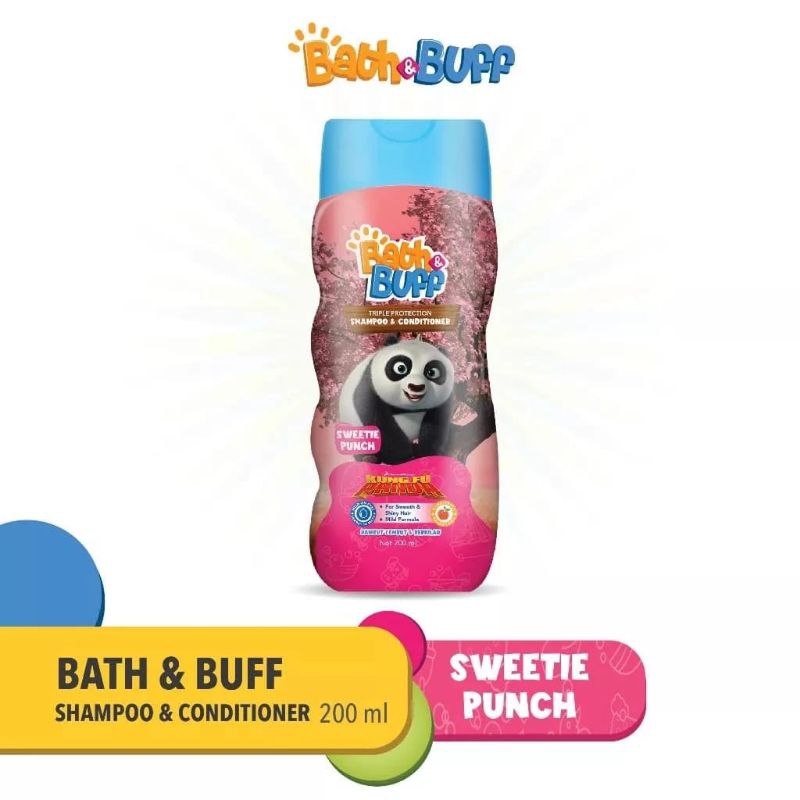 Jual Bath & Buff Shampoo And Conditioner 200ml / Bath & Buff Body Wash ...