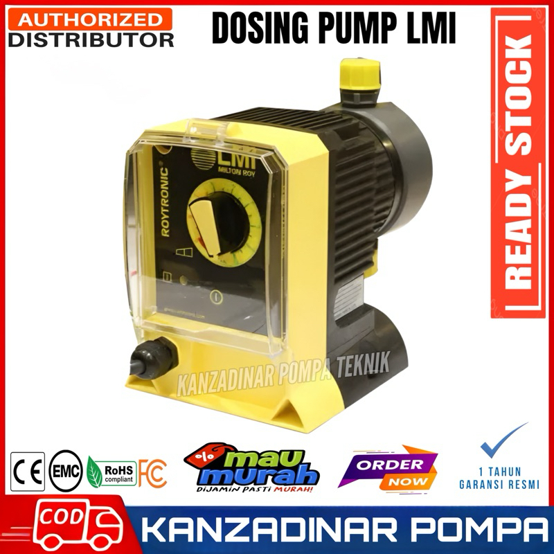 Jual Dosing Pump LMI Milton Roy P+043-718NI Dosing Pump 1,9 LPH 17,2 ...