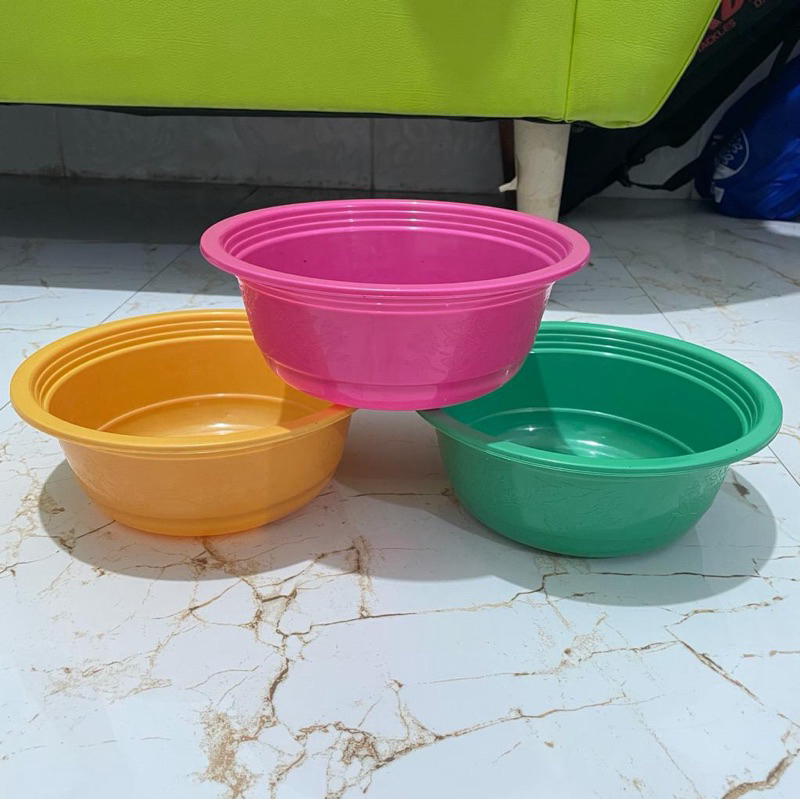 Jual 12 PCS Waskom Milan / waskom Plastik / waskom hajatan /waskom ...