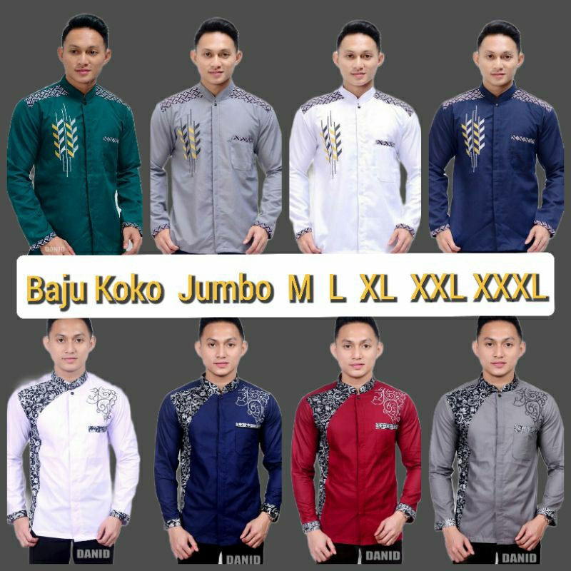 Jual Baju Koko Jumbo Pria Lengan Panjang Dewasa Terbaru 2025 | Shopee ...