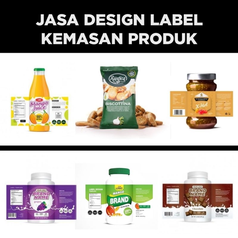 Jual JASA DESIGN LABEL KEMASAN PRODUK MINUMAN DAN MAKANAN | Shopee ...