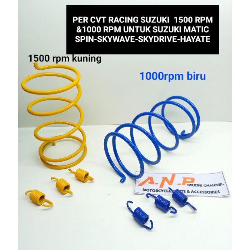 Jual PER CVT RACING SPIN 1000 RPM-1200 RPM&1500 RPM UNTUK SUZUKI MATIC ...