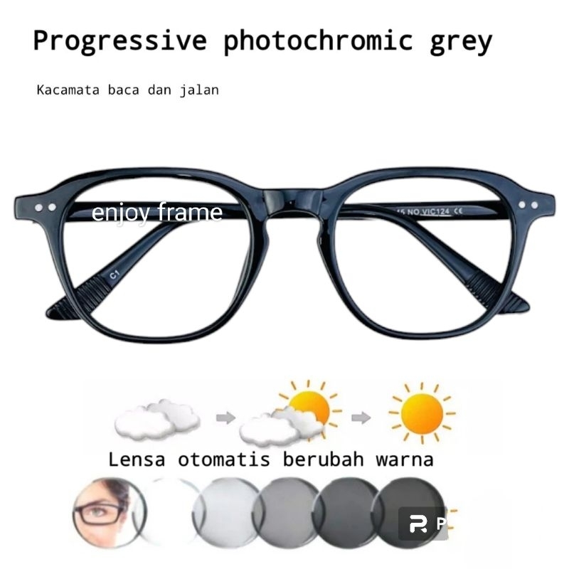 Jual Kacamata Baca dan Jalan Lensa Progresif Photocromic Anti Radiasi ...