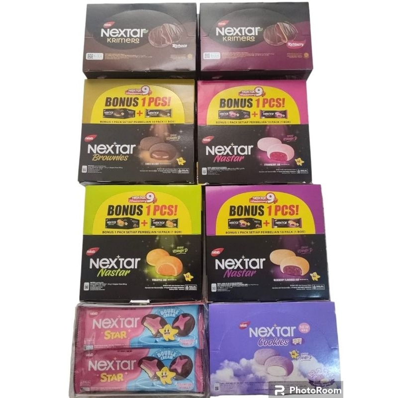 Jual (BOX) Nextar Krimero Cokelat - Nanas - Stroberi (10 pcs) | Shopee ...