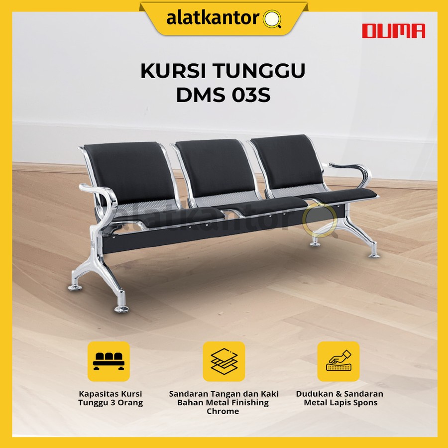 Jual Ouma Kursi Tunggu DMS-03S Spon (3 Dudukan) | Shopee Indonesia
