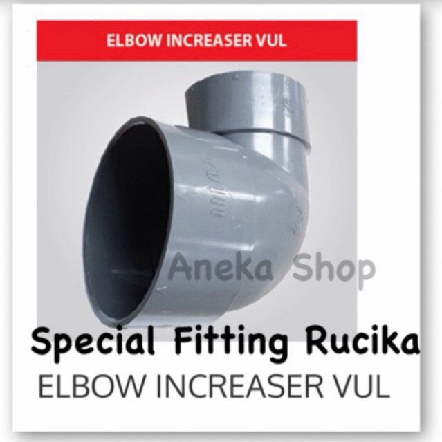 Jual Elbow increaser 90 derajat 3x2 inch VUL Special Fitting Rucika | Shopee Indonesia