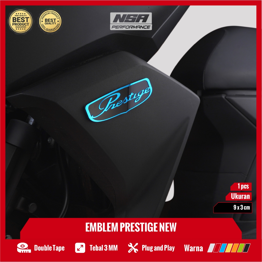 Jual NSA Emblem Honda Prestige 1PC Honda Stiker Honda Prestige 3d ...