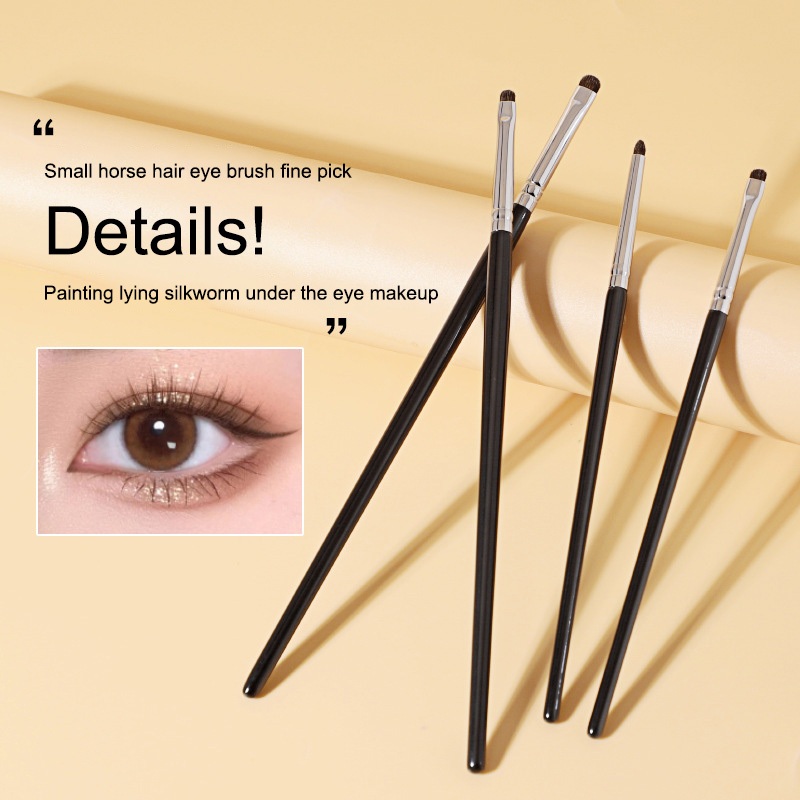 Jual 【COD】4PCS Kuas Eyeshadow Kuas Alis Hitam Eyeliner Pen Eyebrow ...