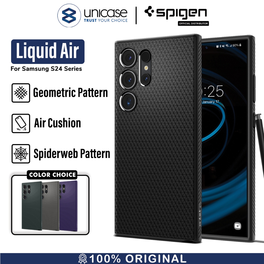 Jual Case Samsung Galaxy S24 Ultra Plus Spigen Liquid Air Soft Cover ...