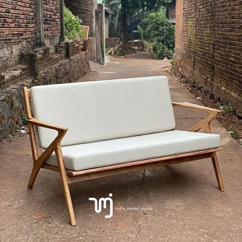 Jual Kursi Retro Minimalis Sofa Kayu Jati / Kursi Sofa / Kursi Z Cafe ...