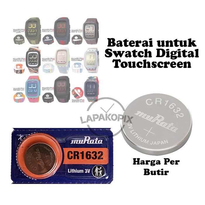 Jual Baterai Jam Tangan Swatch Touchscreen CR1632 Batre Lithium 3V ...