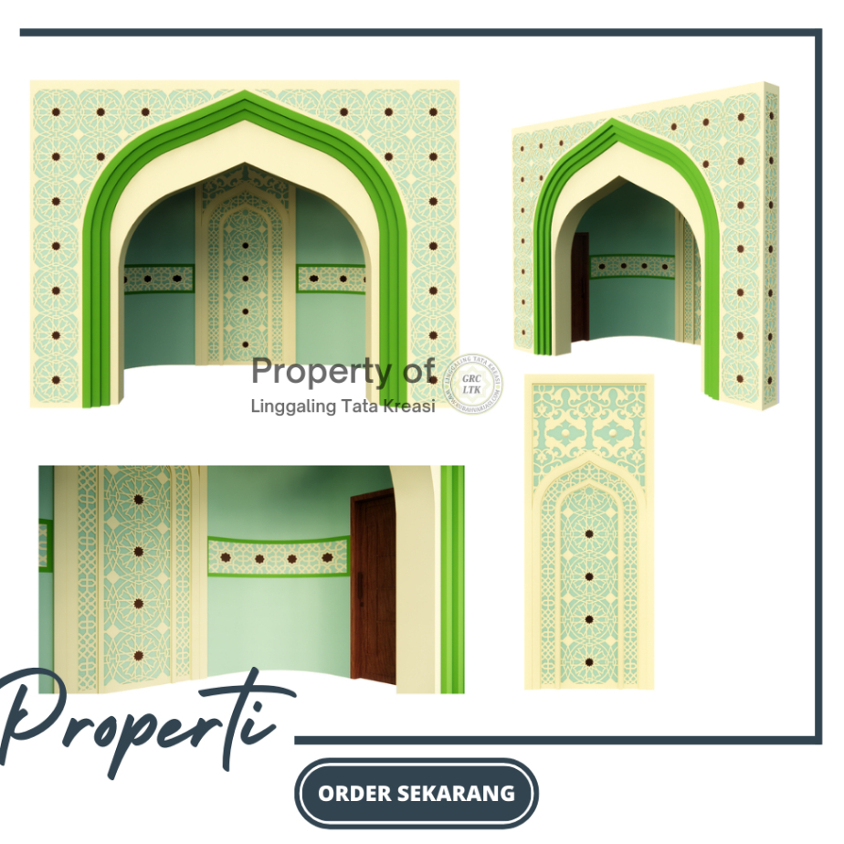 Jual Desain MIHRAB GRC - Masjid at Taufiq - Pondok Ungu | Shopee Indonesia