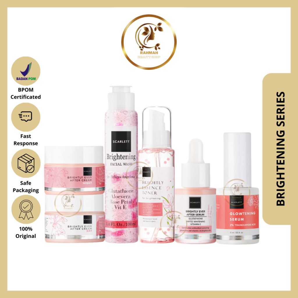 Jual Scarlett Paket Brightening Series | Facial Wash | Toner | Serum ...