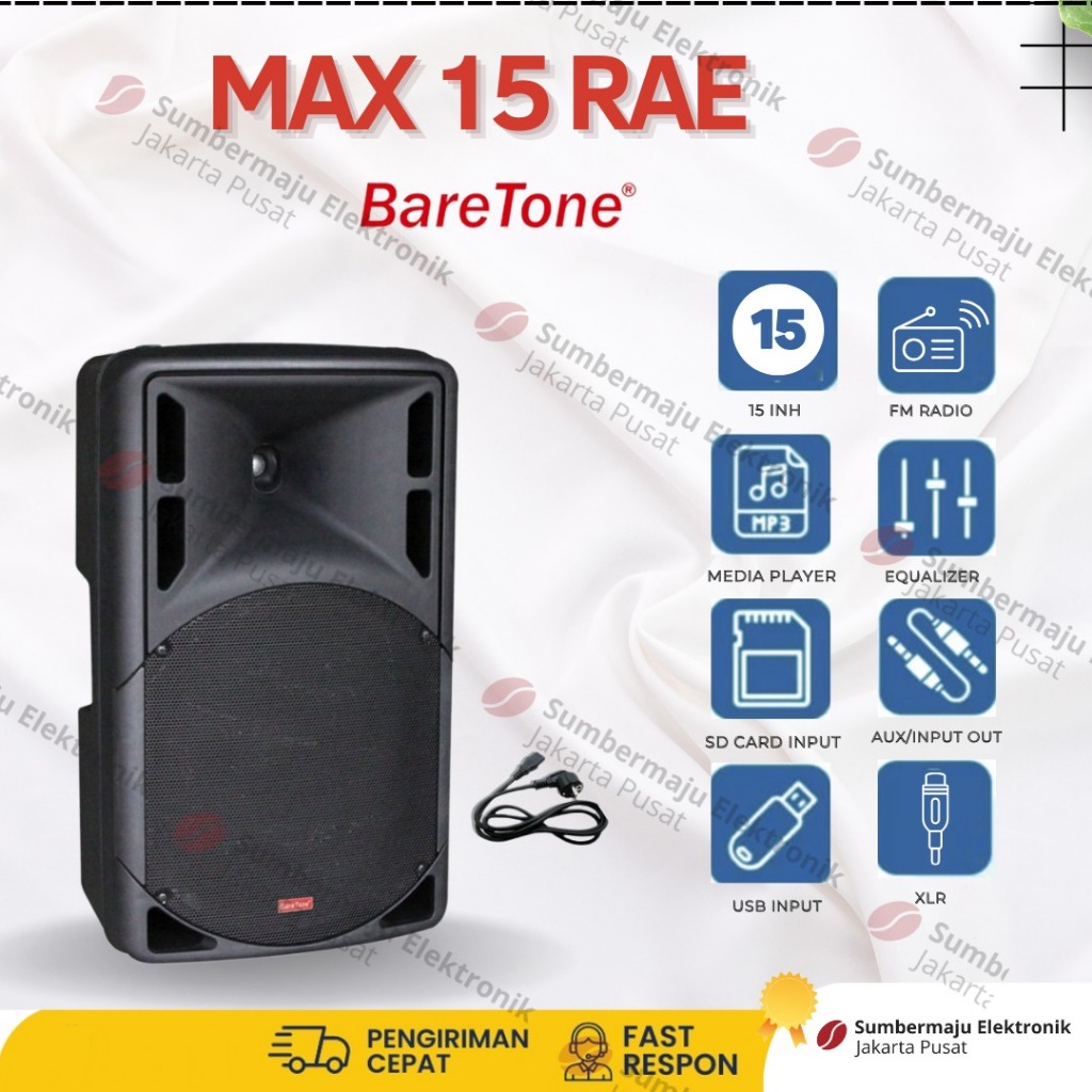 Jual Gratis Ongkir Baretone 15 RAE 15RAE Speaker Aktif Harga 1 Speaker ...