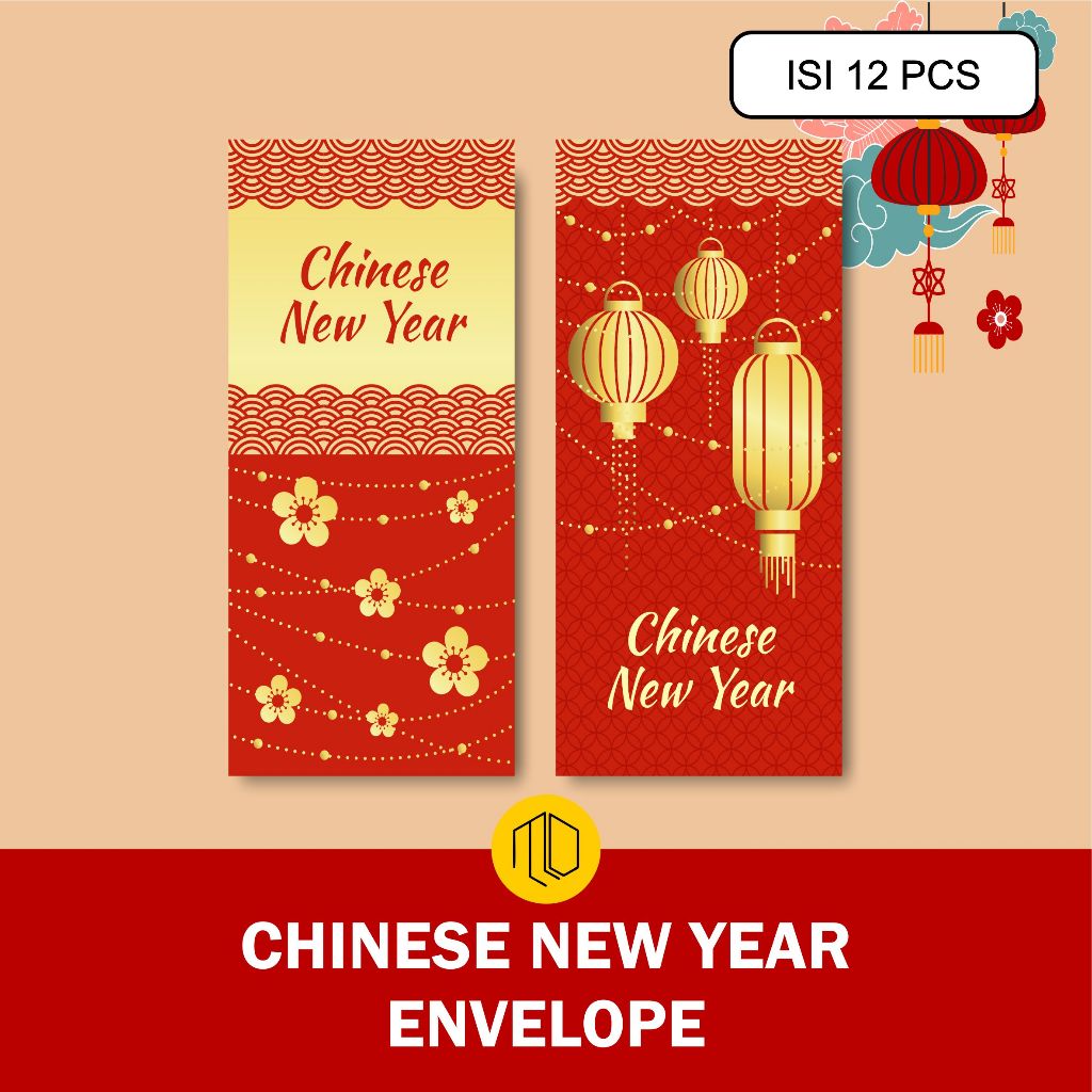 Jual Angpau Imlek Chinese New Year Isi 12 Pcs Motif Lampion / Angpao ...