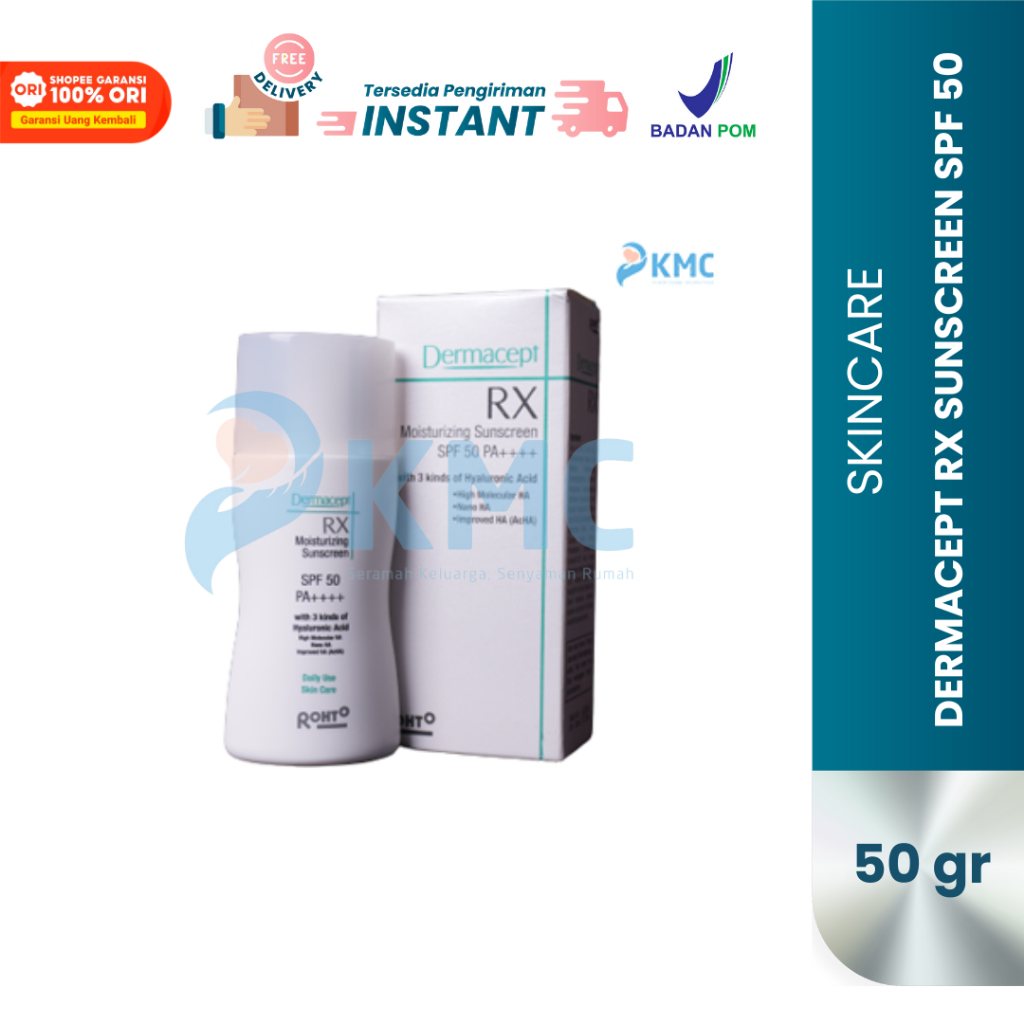 Jual Dermacept RX Moisturizing Sunscreen SPF 50 PA++++ | Shopee Indonesia