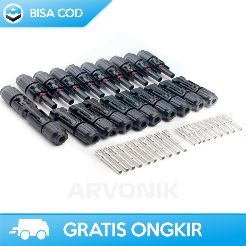 Jual KONEKTOR MC4 MALE FELAME UNTUK SOLAR PANEL 10 PASANG PENGHUBUNG KABEL | Shopee Indonesia