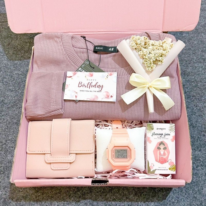 Jual KADO ULANG TAHUN CEWEK KAOS RIBS PREMIUM LENGAN PANJANG / KADO ...
