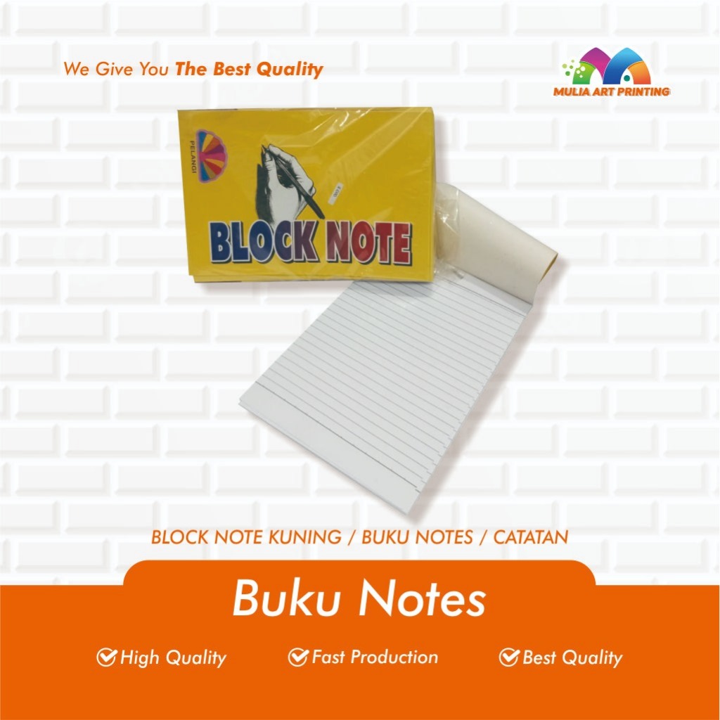 Jual BUKU NOTES/BLOCK NOTE KUNING/BUKU CATATAN | Shopee Indonesia