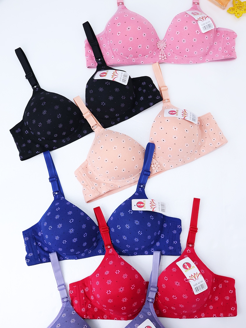 Jual BH Motif Bunga Bra Wanita Dewasa Motif Bunga Busa Sedang Tanpa ...