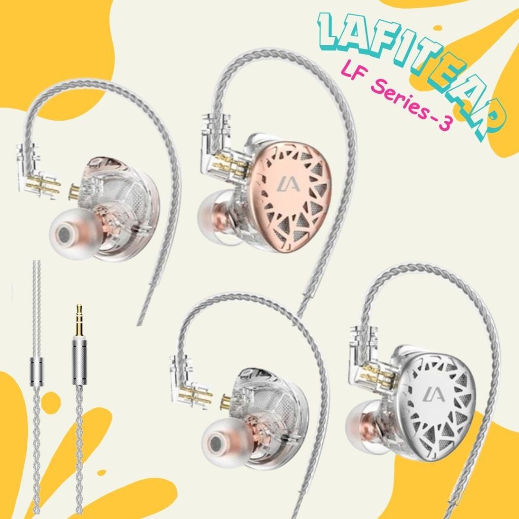 Jual Lafitear LF3 Pro HiFi In-Ear Monitor earphone 1DD+1BA+1EST Hybrid ...