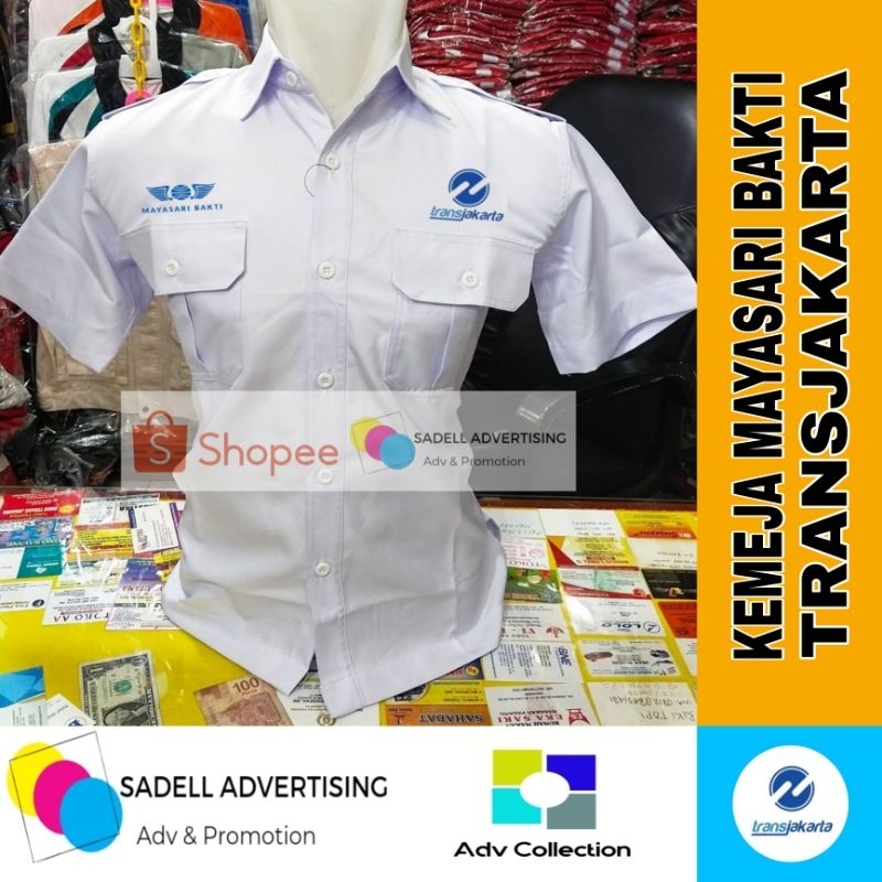 Jual Kemeja Mayasari Bakti Seragam Transjakarta Mayasari Bakti Putih ...