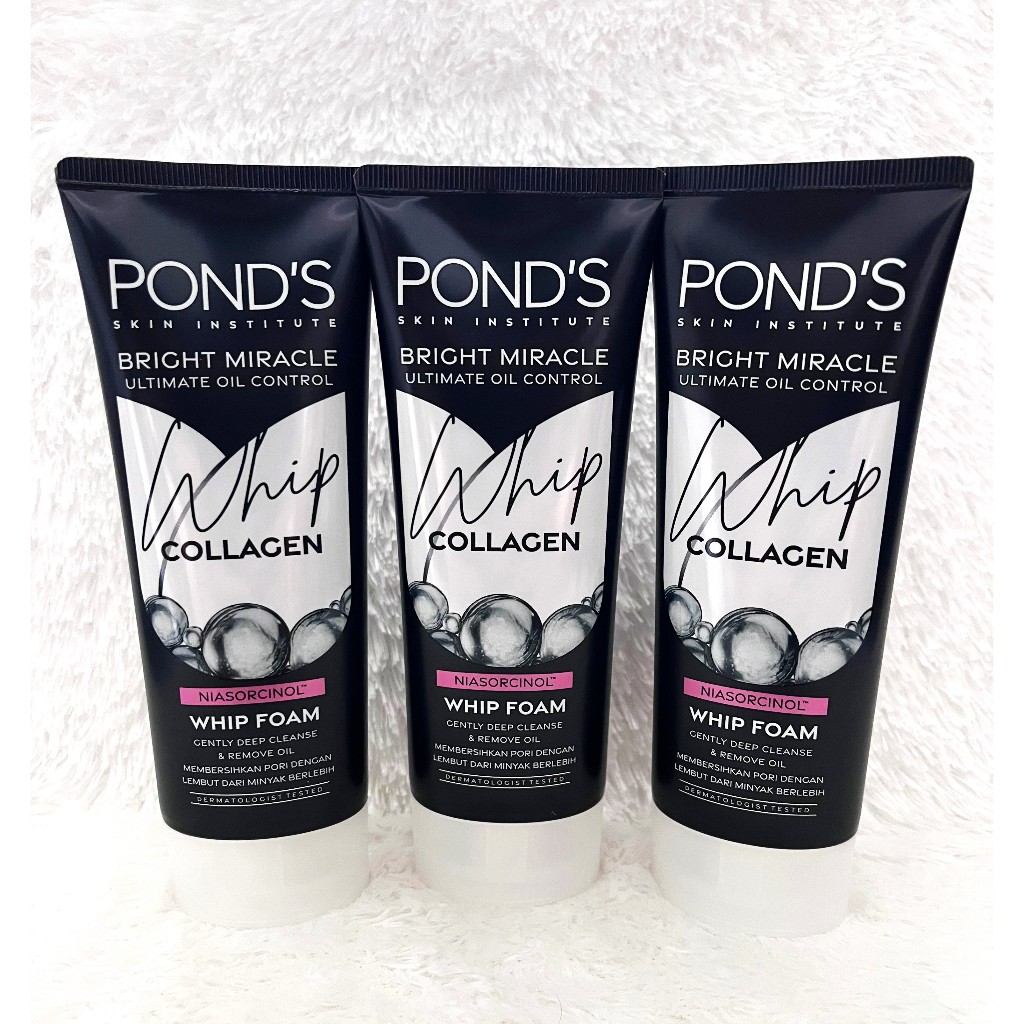 Jual Ponds Whip Collagen Oil Control Foam 100gr | Shopee Indonesia