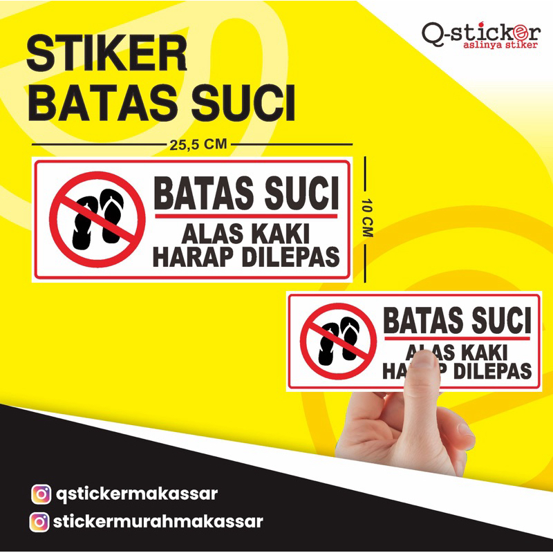 Jual Stiker Batas Suci Sign untuk kantor | Shopee Indonesia