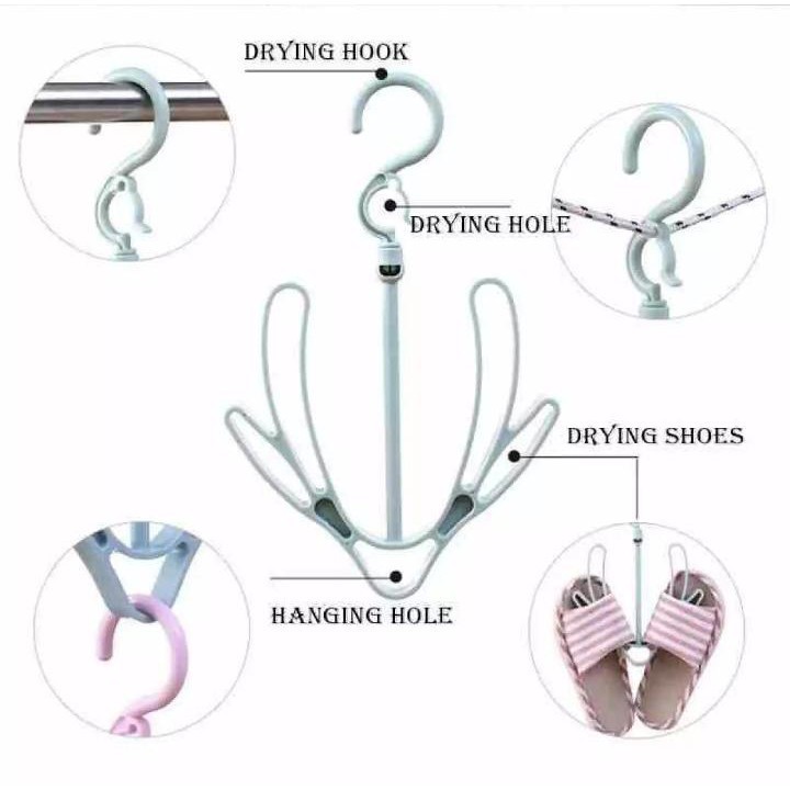 Jual Gantungan Jemuran Sepatu Sandal Hanger Pengering Shoes Kaos Kaki ...