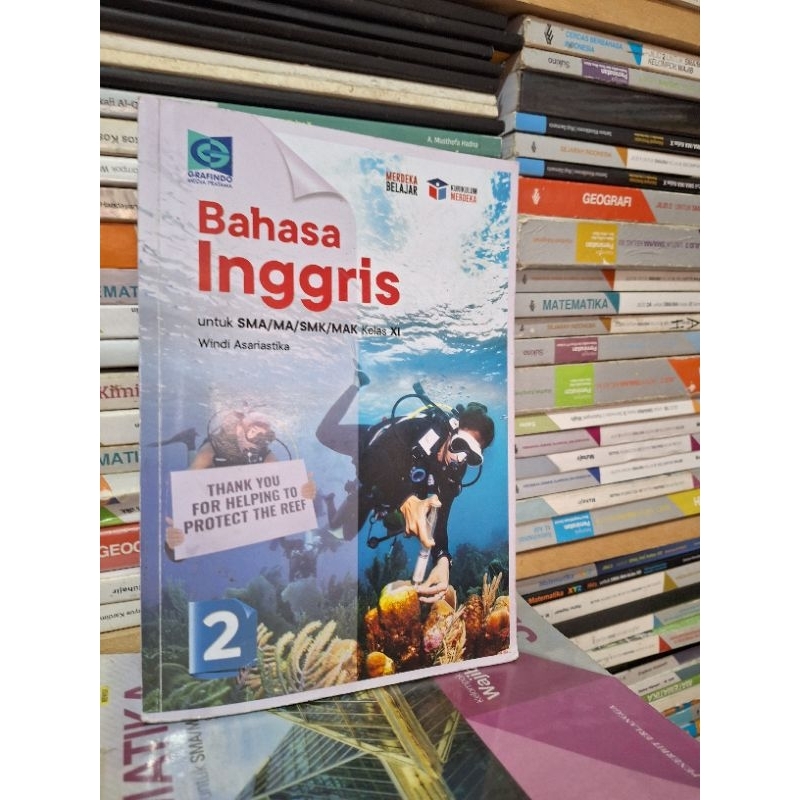 Jual BUKU BAHASA INGGRIS KELAS 11/XI/2 SMA/MA KURMER/KURIKULUM MERDEKA GRAFINDO | Shopee Indonesia