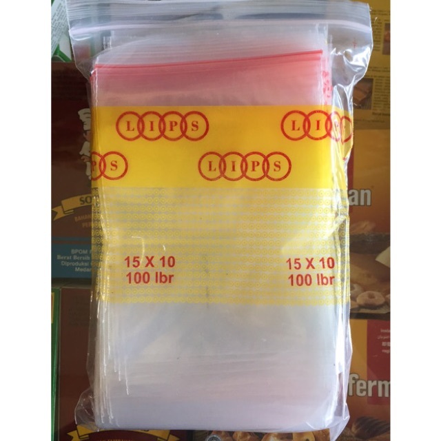 Jual Plastik PE Klip 10x15 cm Zipper Lock isi 100 pcs | Shopee Indonesia