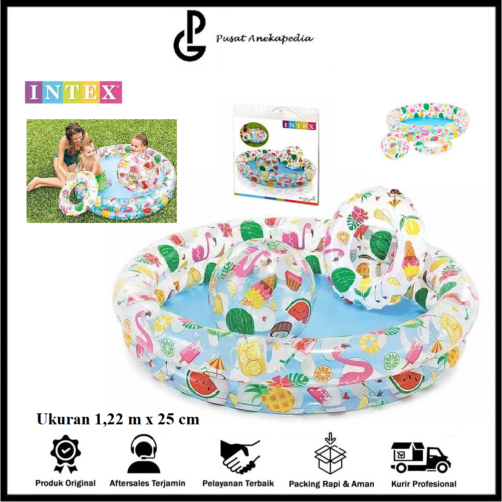 Jual Intex Kolam Anak Mandi Bola Renang - Kolam Set Bola Pelampung - Intex 59460 | Shopee Indonesia