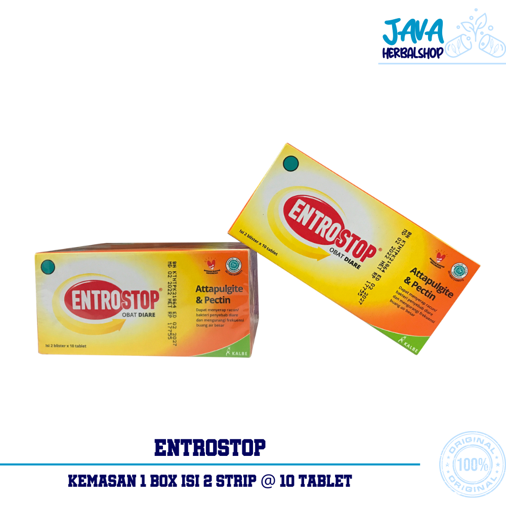 Jual Entrostop Tablet Membantu Meredakan Diare Isi 2 blister x 10 ...