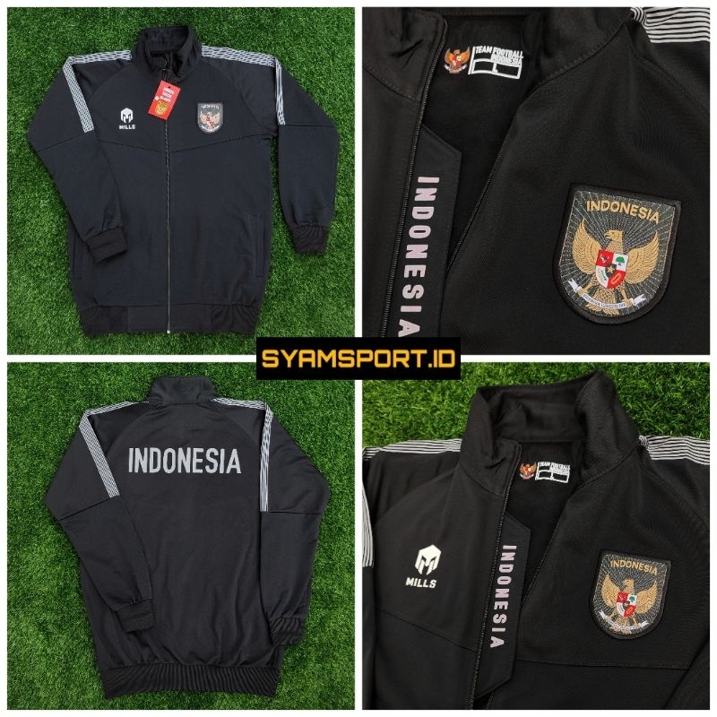 Jual Jaket Timnas Indonesia Grade Lokal Logo Timbul / Jaket Tracktop ...