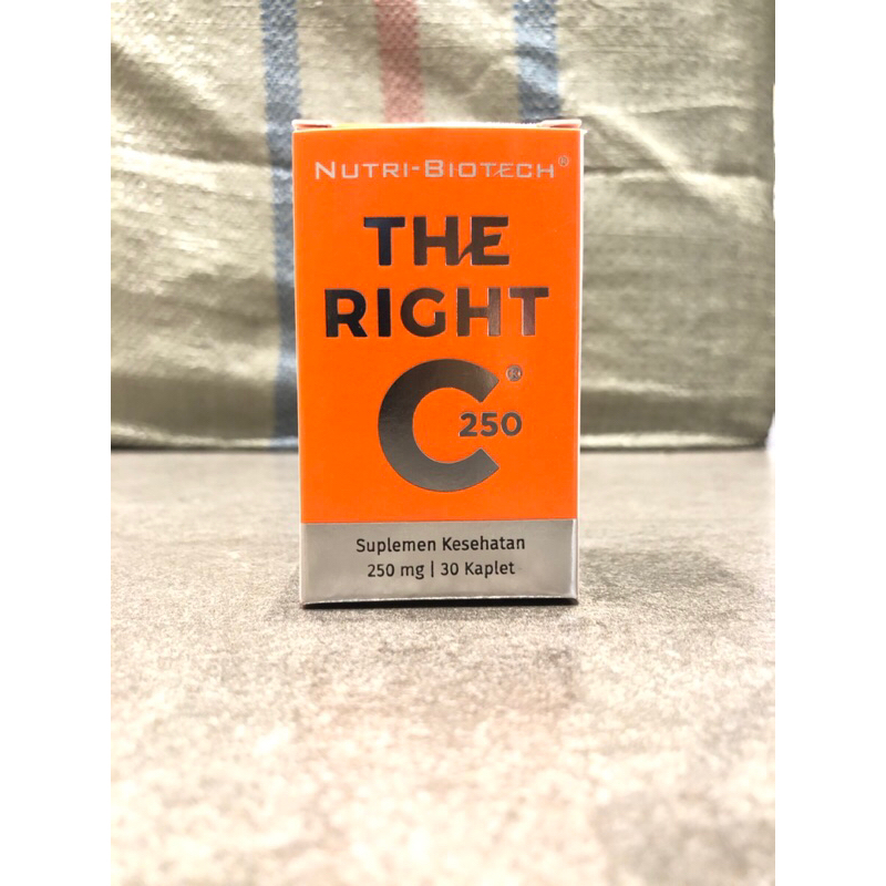 Jual NUTRI BIOTECH THE RIGHT C 250MG ISI 30KAPLET | Shopee Indonesia
