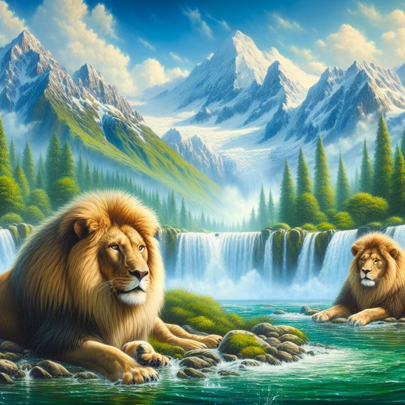 Jual Hiasan Dinding, SINGA RAJA HUTAN, Ukuran JUMBO, 100x70cm ...
