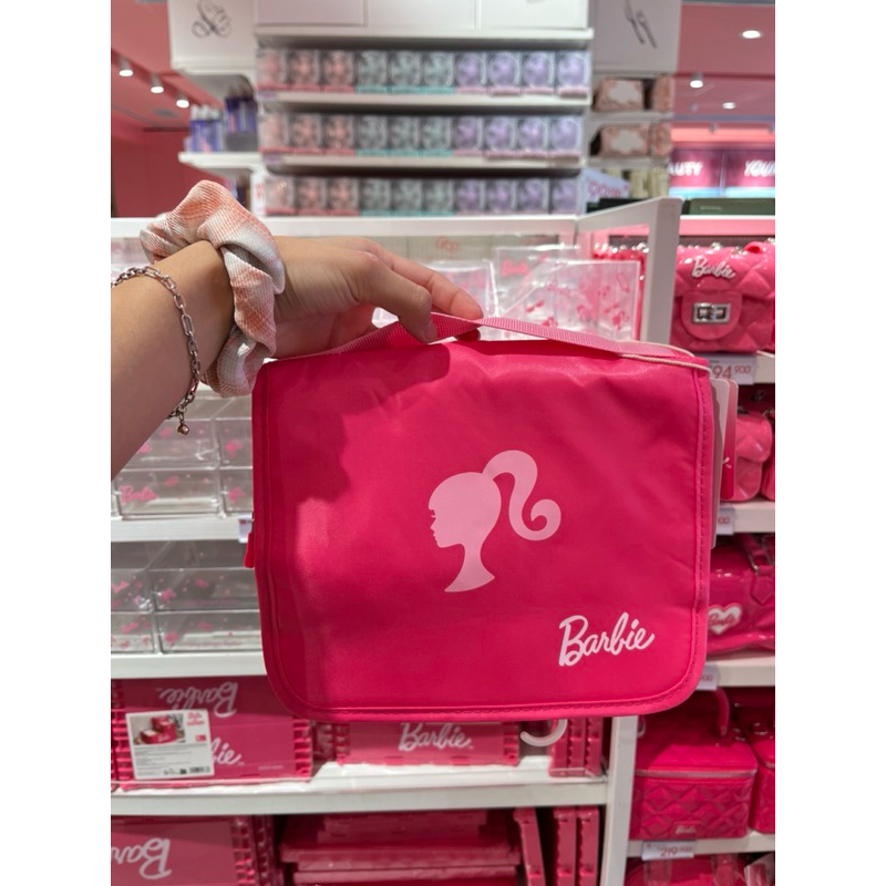 Jual Miniso x Barbie‼️Pouch / Toiletry Bag With Hooks Barbie | Shopee ...
