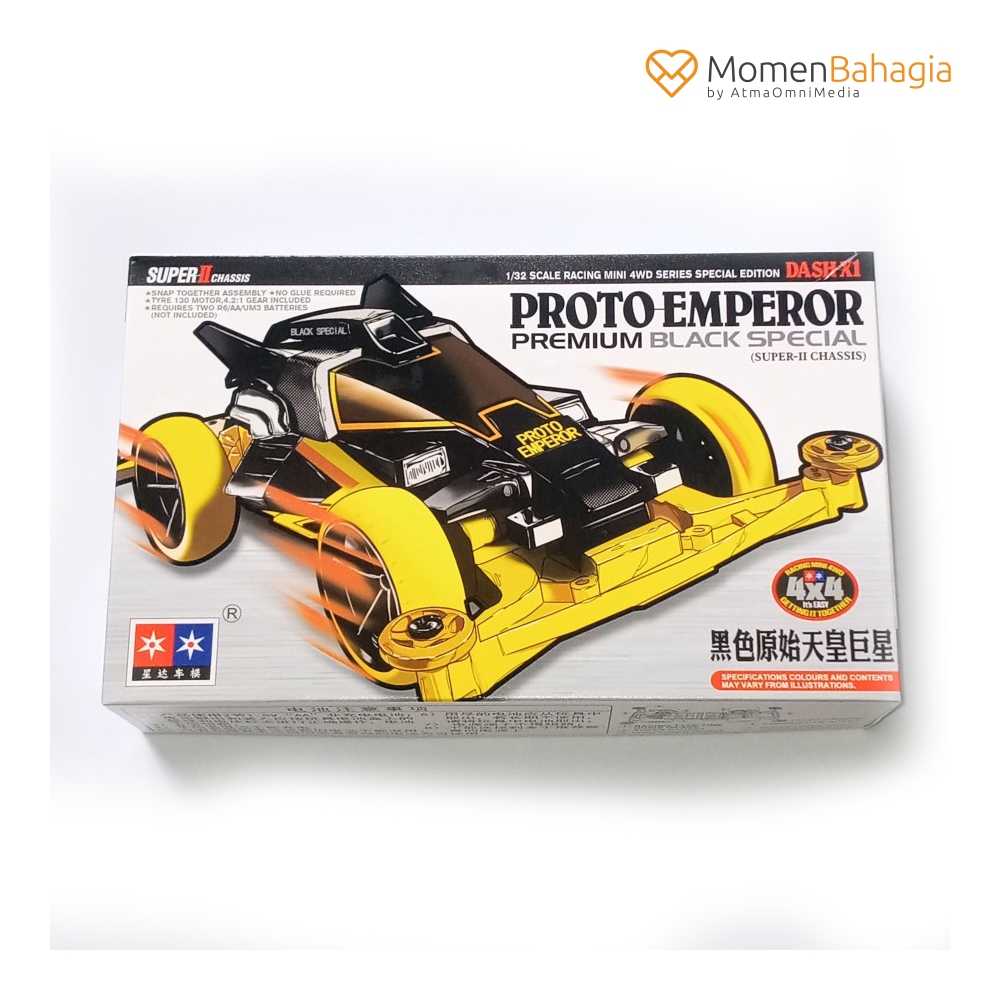 Jual Tamiya Mini 4WD Merek Daxing - Dash X1 Proto Emperor Premium Black ...