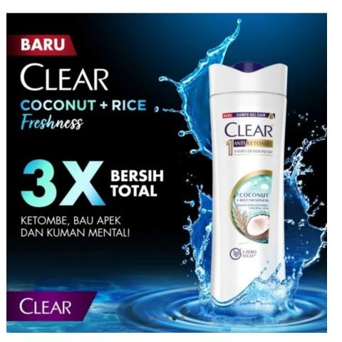 Jual CLEAR Shampoo Anti Ketombe Apel Wangi Segar dan Lawan Apek dengan ...