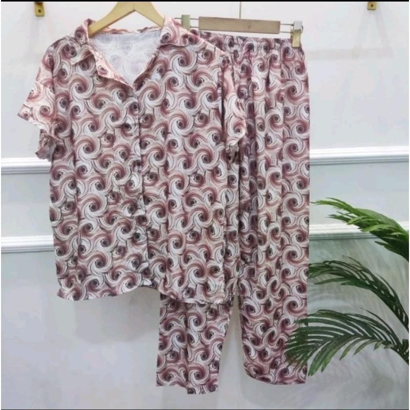 Jual ONE SET RAYON PREMIUM SETELAN BUSUI RAYON | PIYAMA MENYUSUI | SET ...